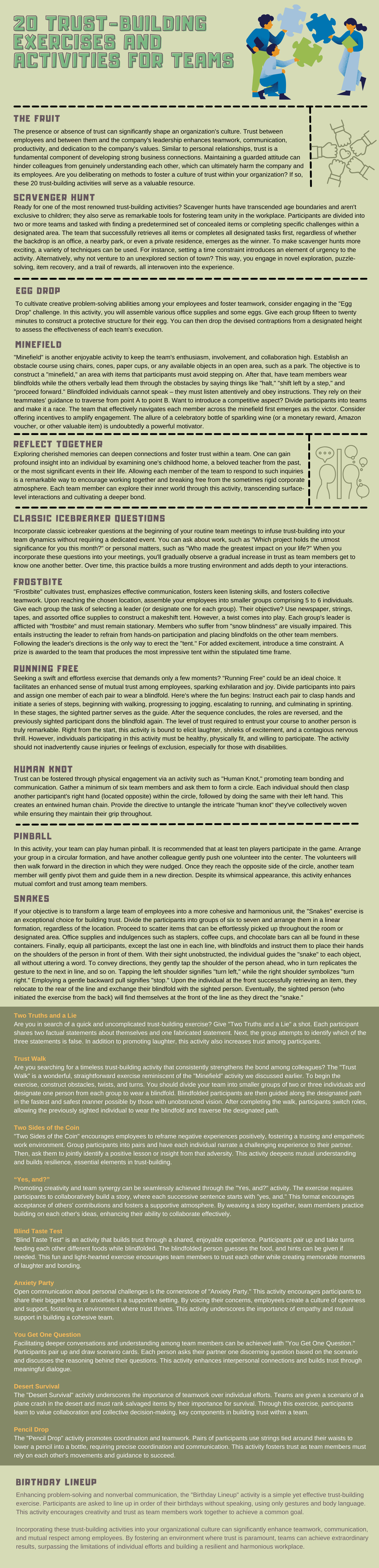 Building Trust: 20 Team Exercises and Activities to Strengthen ...